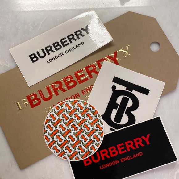 Burberry | Other | Burberry Assorted Sticker Pack Large Gift Tag And 4 ...